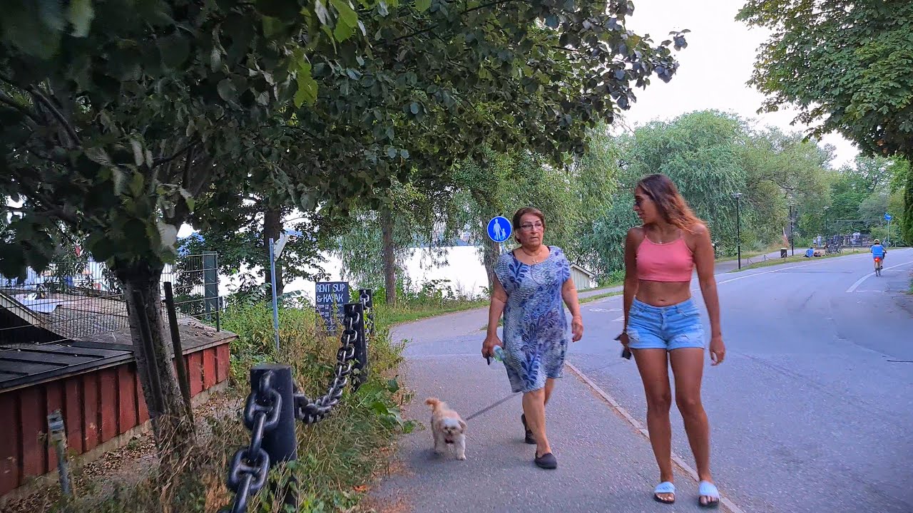 Sweden, Stockholm 4K - Nice walk from Pampas Marina to Huvudsta Strand ...