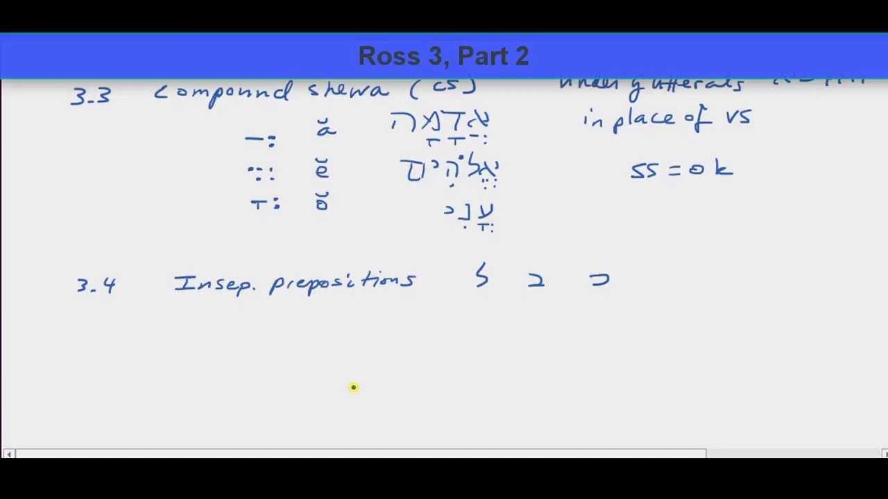 Ross Chapter 3, Part 2 - YouTube