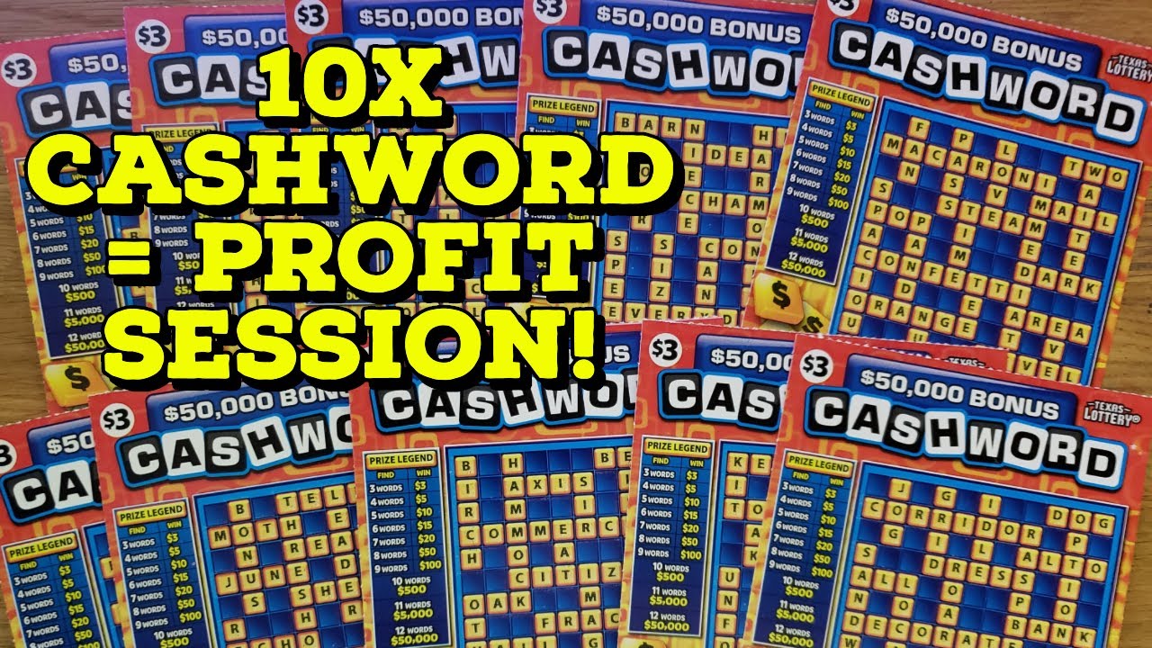 10X Cashword = Profit Session! | $50,000 Bonus Cashword | Texas Lottery ...