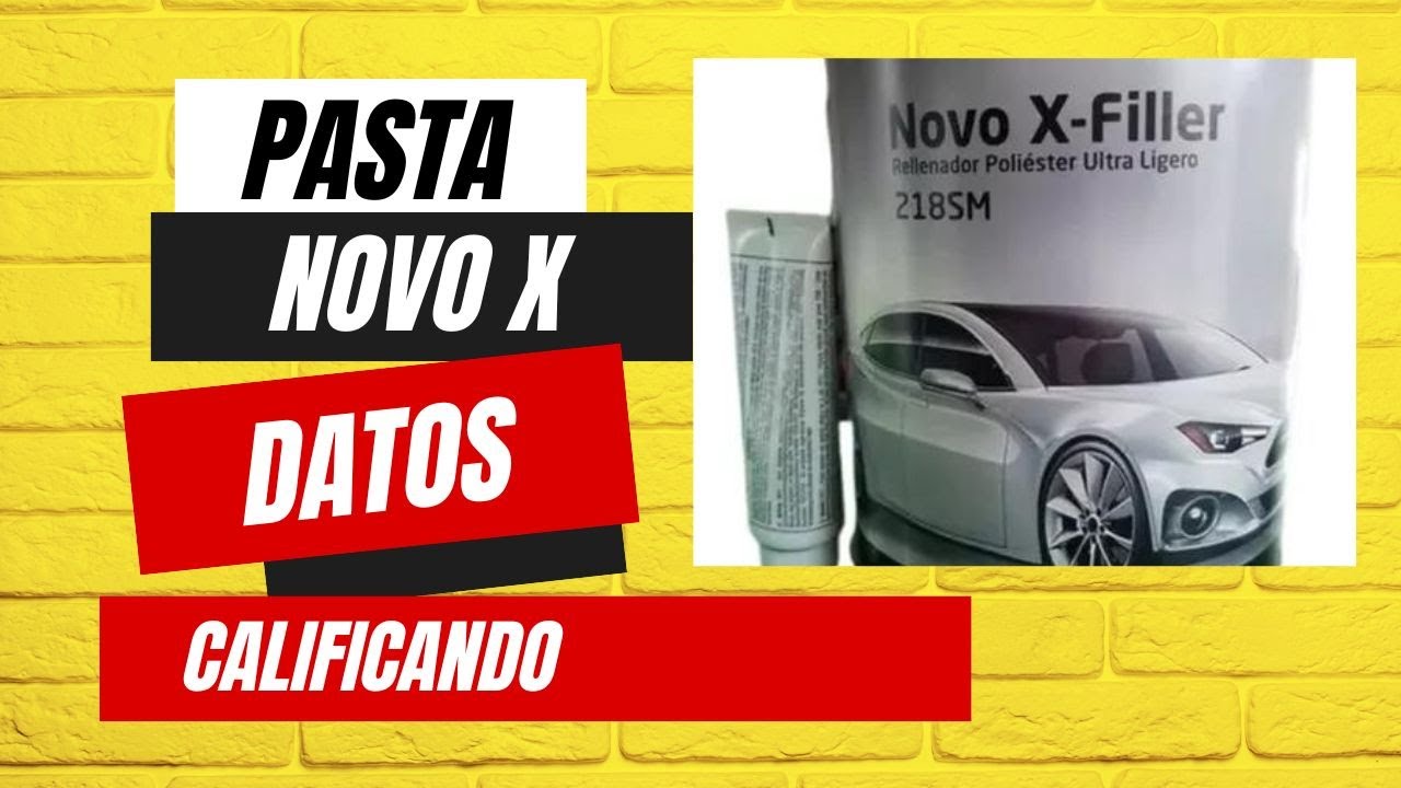 Calificando pasta Novo X Filler - YouTube