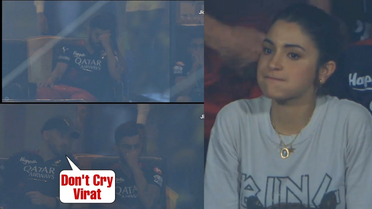 Virat Crying Badly When Rcb Loss By Csk After close Match in Csk vs Rcb ...