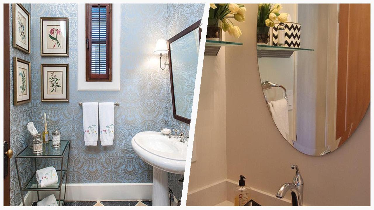 75 Ceramic Tile And Multicolored Floor Powder Room Design Ideas You'll ...