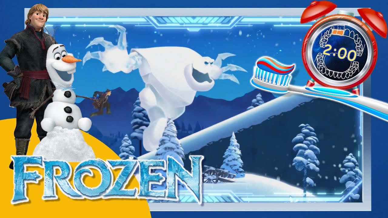 Frozen Olaf and Kristoff Action Toothbrush timer With toothbrushing ...