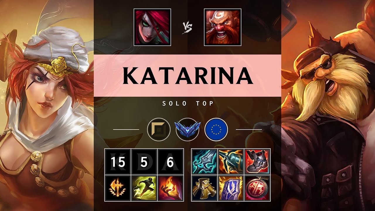 Katarina Top vs Gragas - EUW Diamond Patch 25.20 - YouTube
