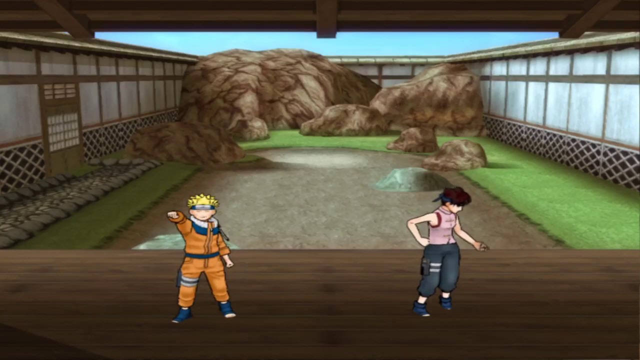 Naruto Ultimate Ninja 3 - Throwing Kunai Practice - YouTube