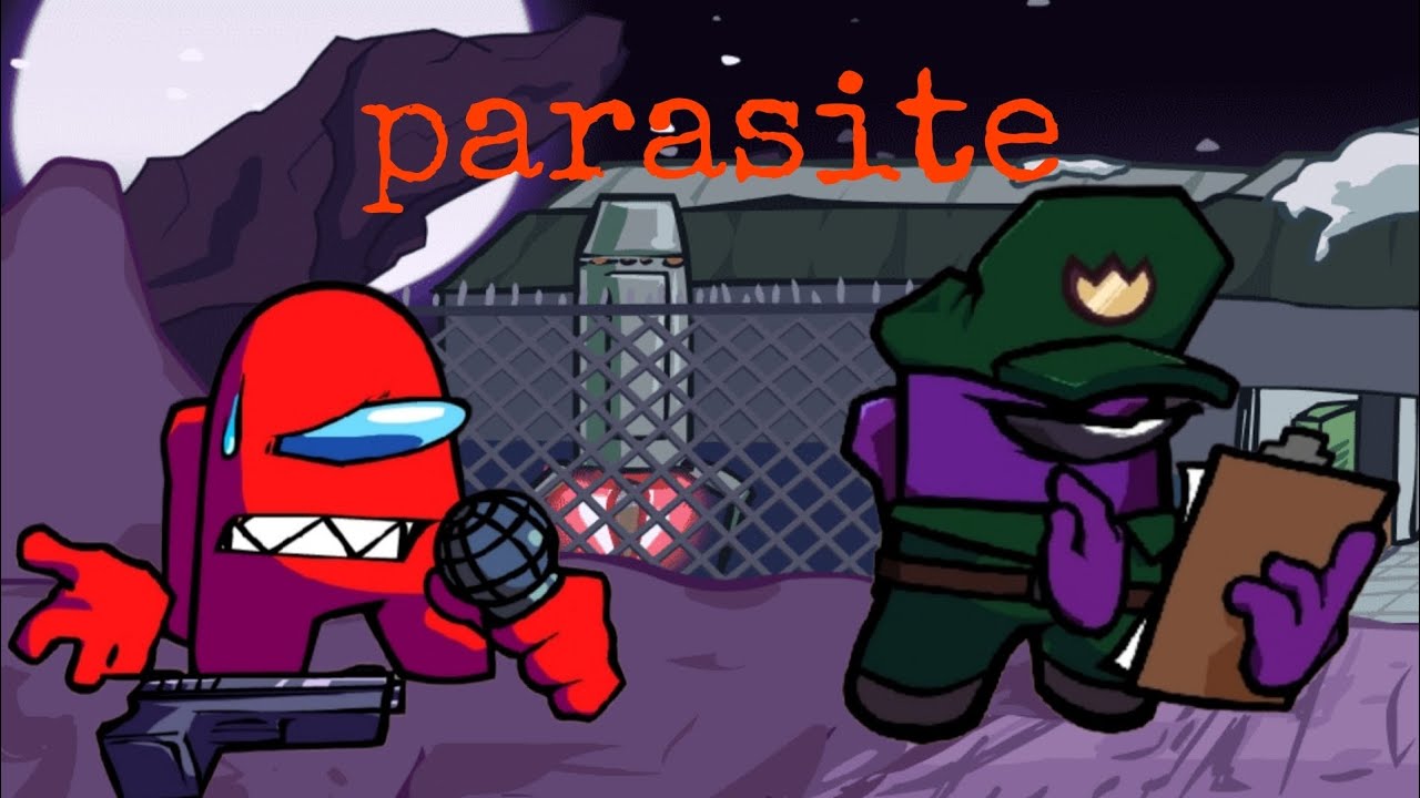 fnf parasite but red and warchief sings it - YouTube