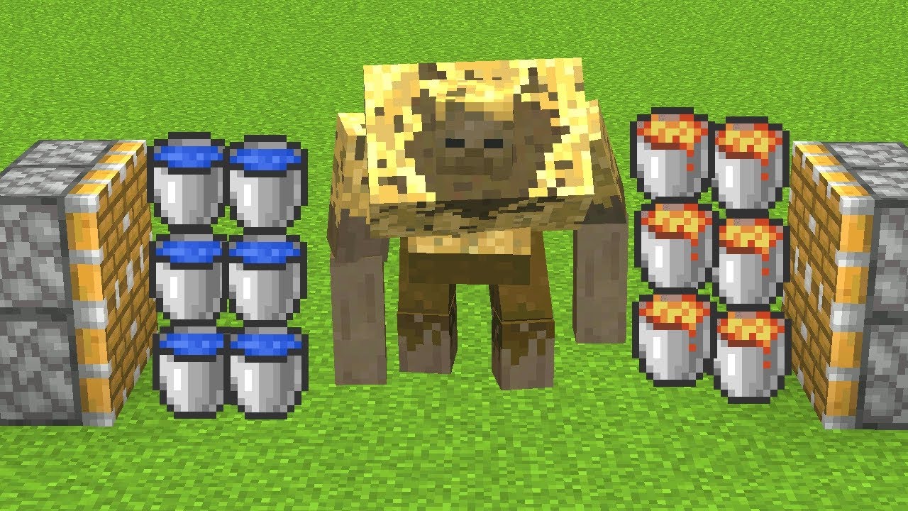 lava buckets + mutant husk + water buckets = ??? - YouTube