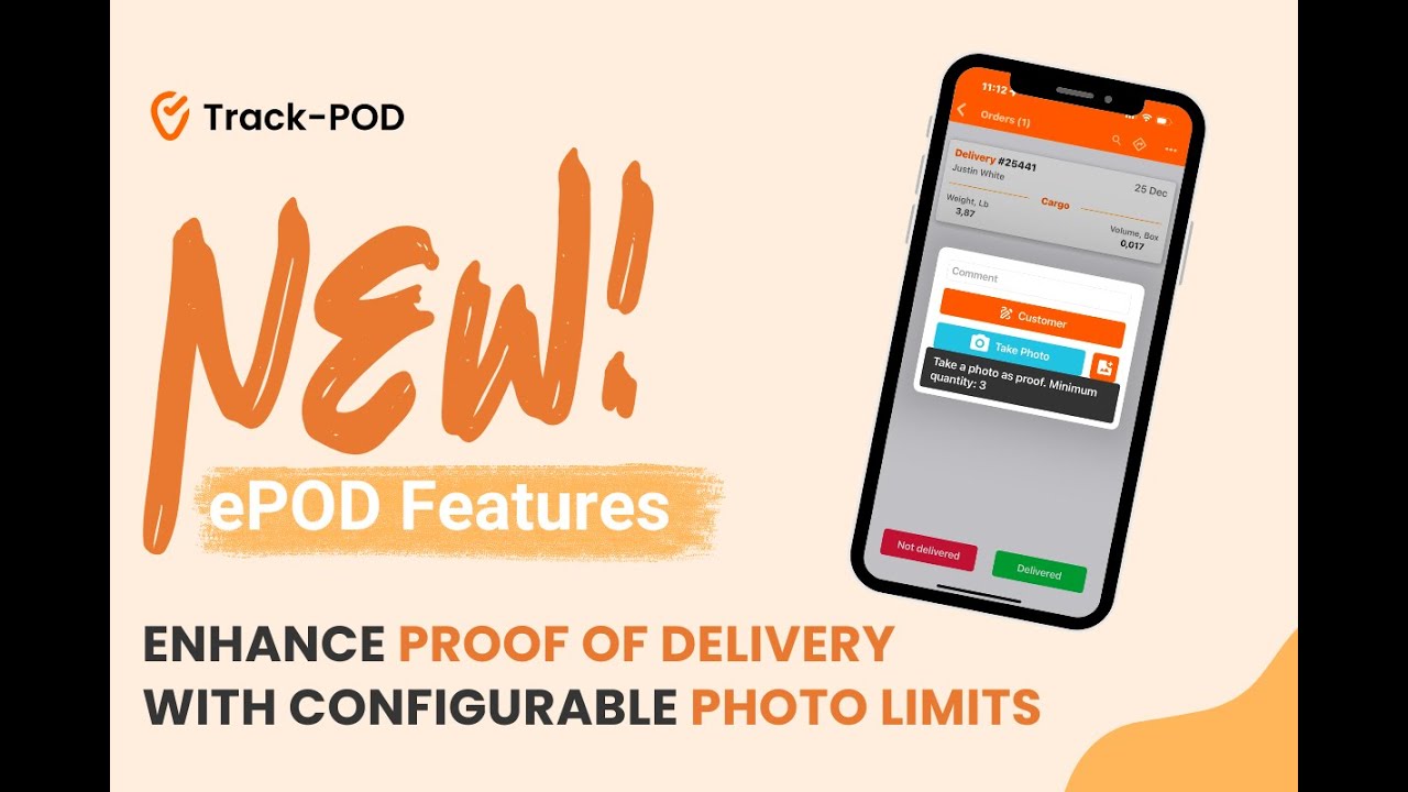 Picture Proof of Delivery with Configurable Limits | Track-POD - YouTube