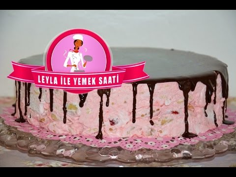 Meyveli Bisküvili Kolay Pasta Tarifi - Einfache Kekstorte mit Obst