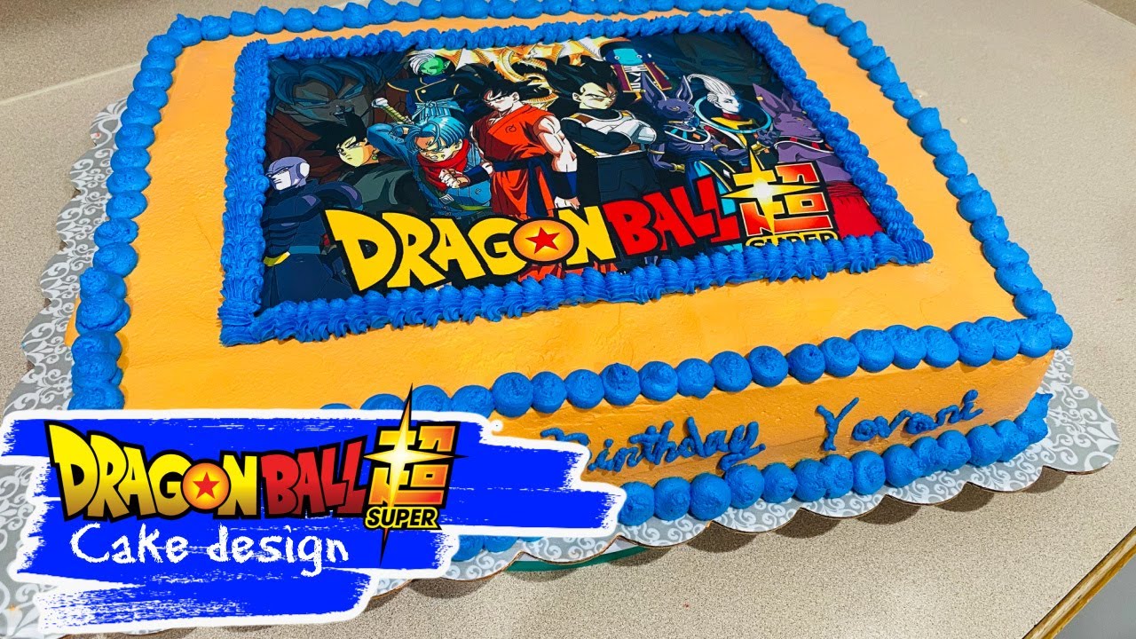 DRAGON BALL SUPER CAKE/BIRTHDAY CAKE/DRAGON BALL SUPER CAKE DECORATING ...