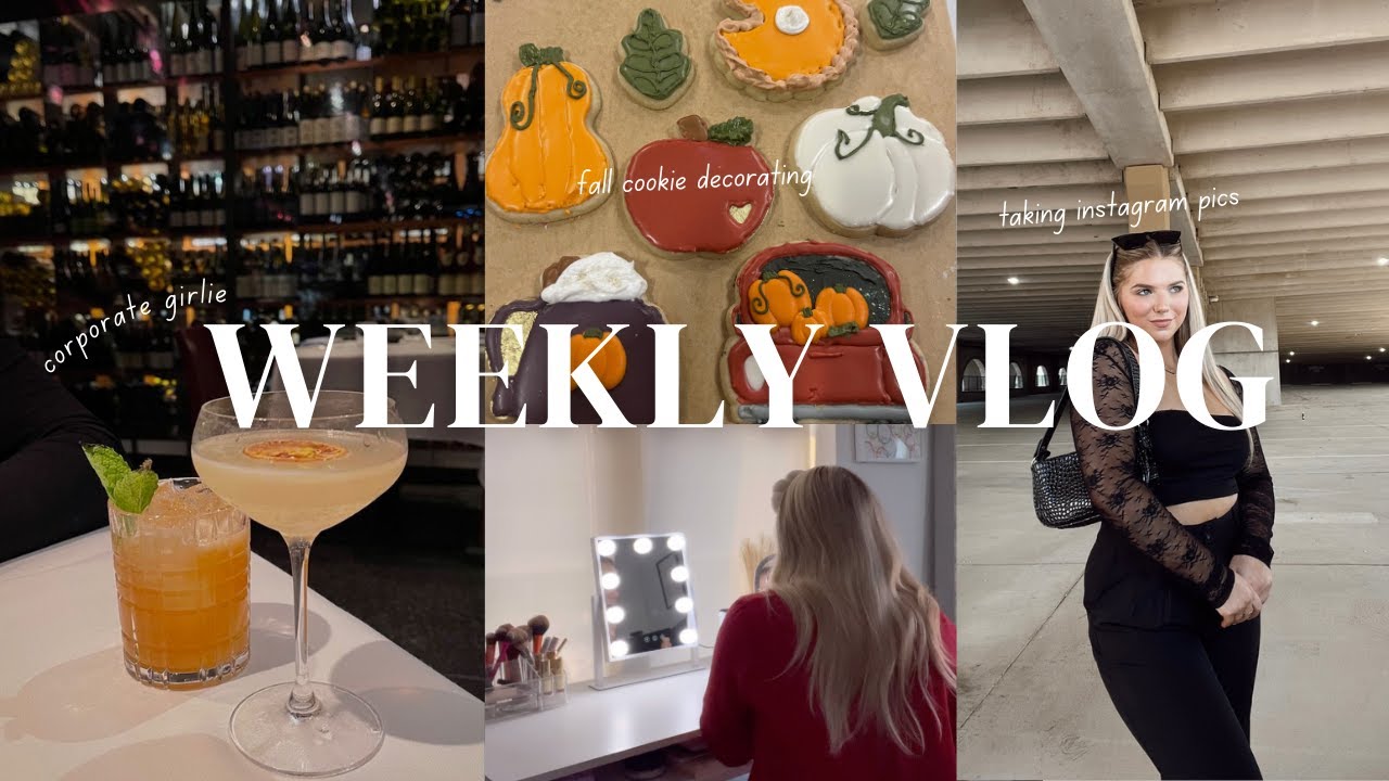 WORK WEEK IN MY LIFE | going into the office, fall festivities, happy ...