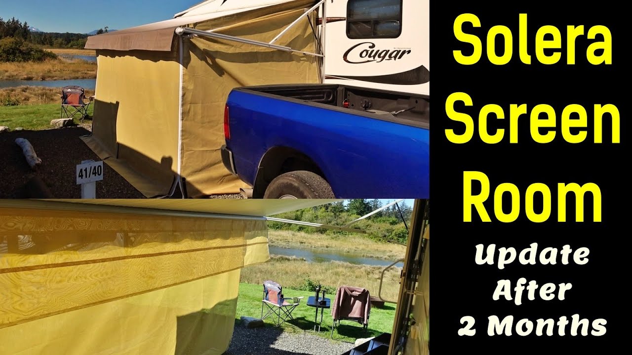 Solera Awning Screen Room - Update after 2 months of Use - YouTube