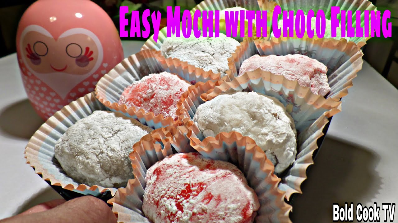 EASY MOCHI RECIPE WITH CHOCO FILLING / TAPIOCA MOCHI / JAPANESE MOCHI ...