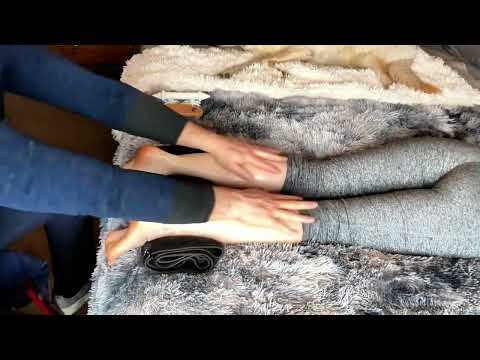 ASMR Foot Tickle Therapy for Relaxation using tools