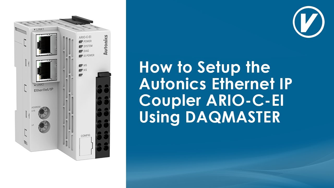 How To Setup Autonics Ethernet IP Coupler ARIO C EI Using DAQMASTER - YouTube