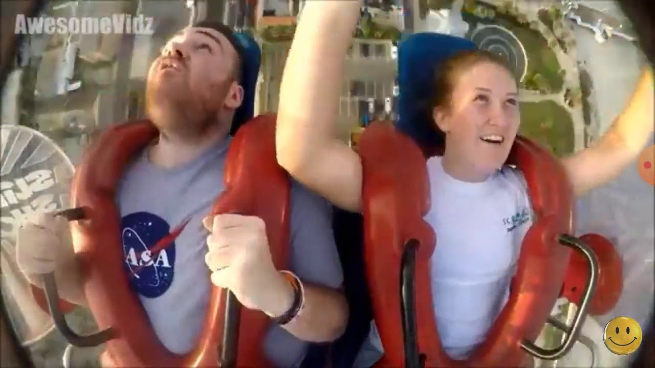 Slingshot ride guys passing out - YouTube