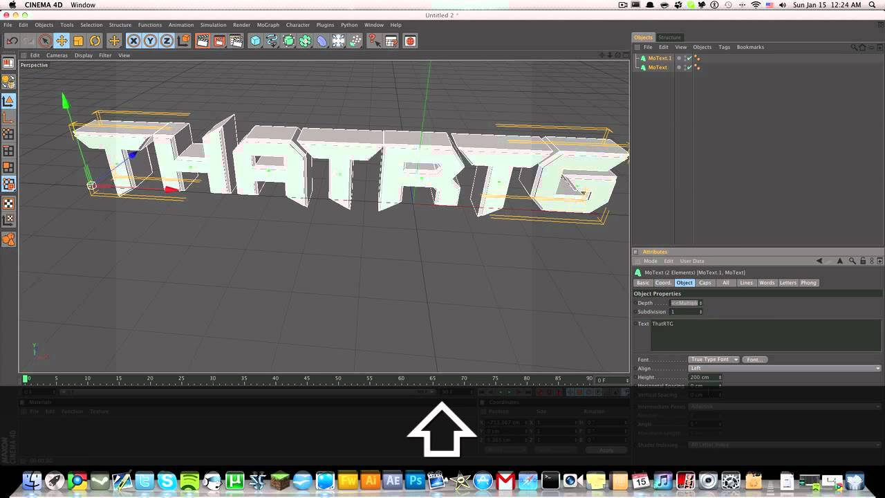 Cinema 4D - How to Create Professional 3D Text - YouTube
