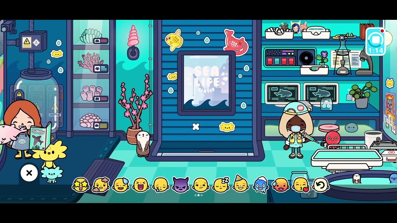 Toca boca life world aquarium 🐠🦈🐋🐙🐡 - YouTube