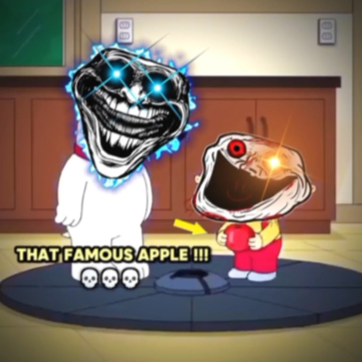 The Famous Apple...💀 #trollface #shorts - YouTube