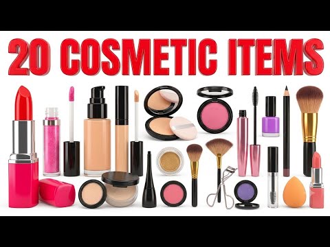 20 Cosmetic Items Name 💄✨ | Learn Makeup & Beauty Products Names in English & Hindi | Mjo Kids TV