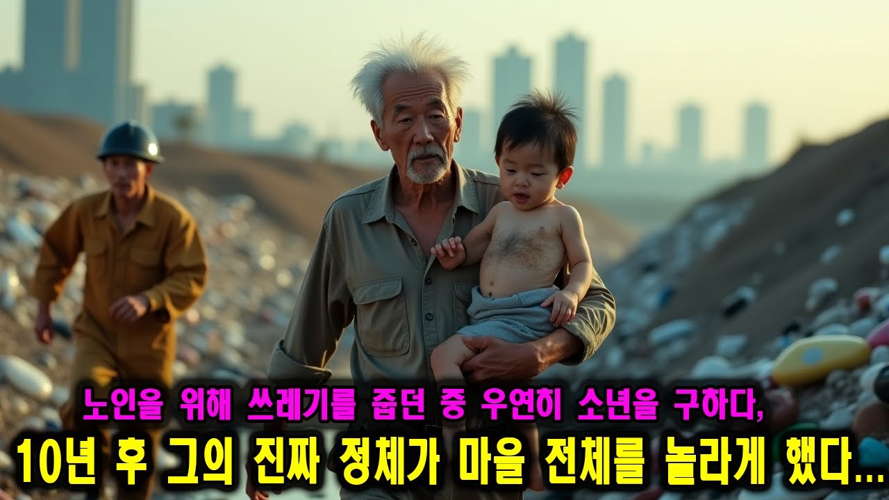 노인을 위해 쓰레기를 줍던 중 우연히 소년을 구하다 10년 후 그의 진짜 정체가 마을 전체를 놀라게 했다실제 인생 이야기