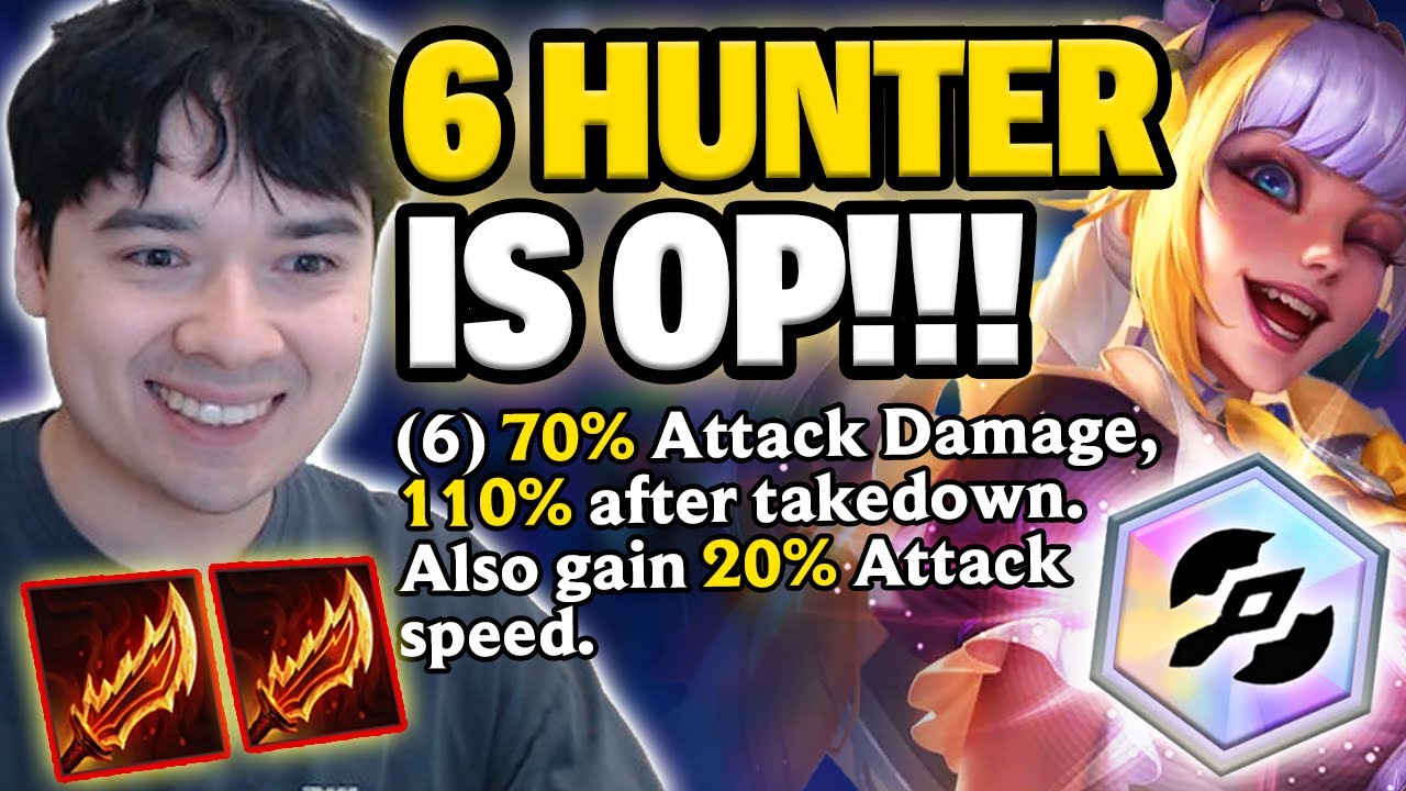 The 6 Hunter Trait Gives 20% AS AND 110% AD I Set 12 TFT - YouTube