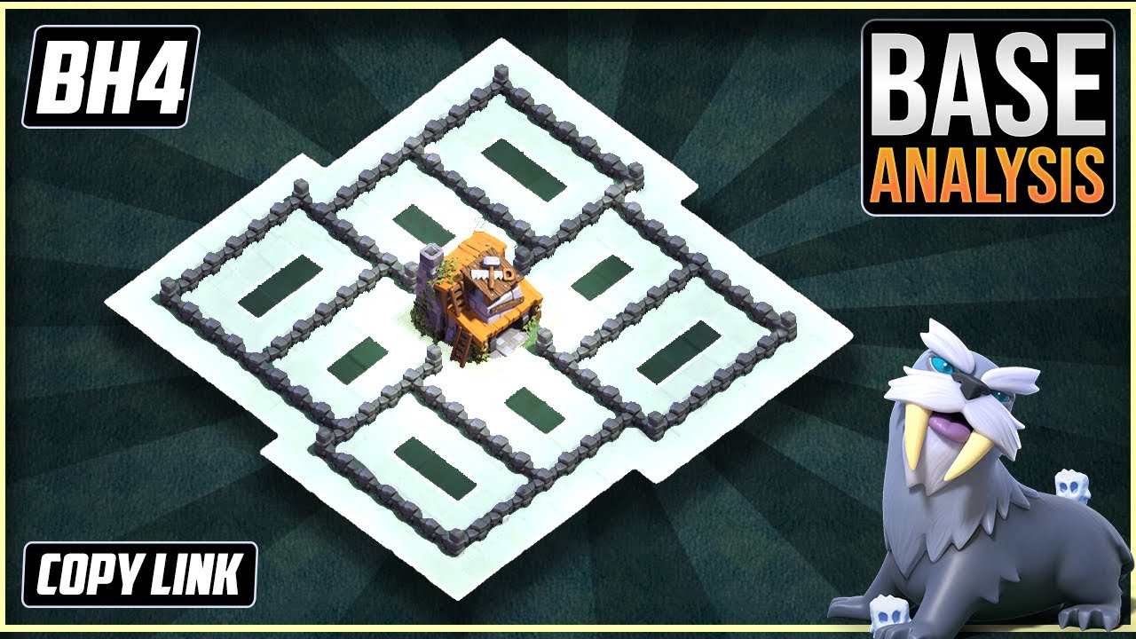 THE ULTIMATE BH4 TROPHY[defense] Base 2023!! Builder Hall 4 Trophy Base ...