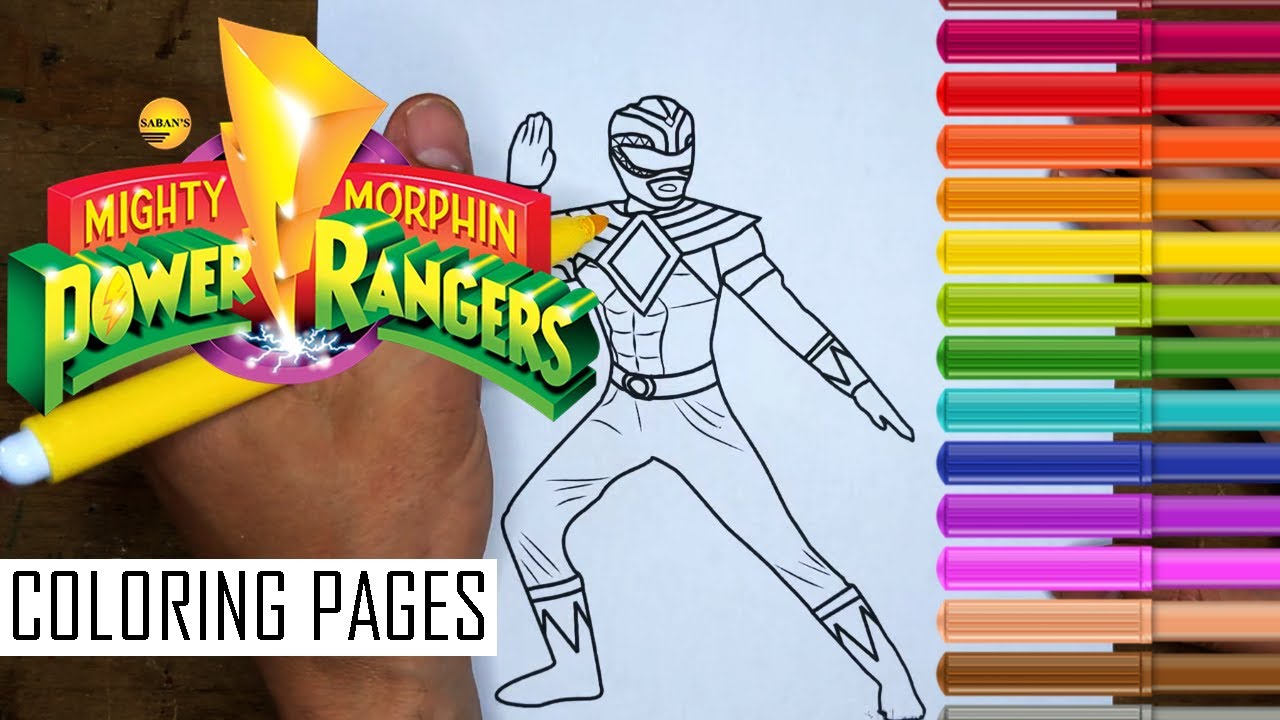 Mighty Morphin Power Rangers Green Ranger Coloring Pages - YouTube