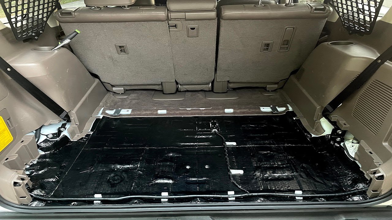 LEXUS GX460 DIY Sound Deadening Cargo Area - YouTube