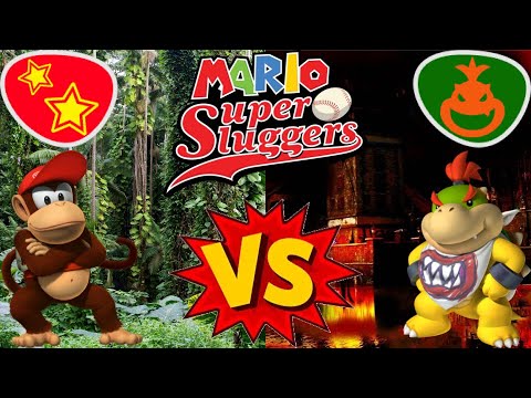 ASM: Diddy Kong Vs Bowser Junior!! *Mario Super Sluggers* Baseball Match!! - YouTube