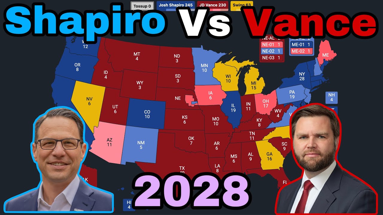JD Vance Vs Josh Shapiro | 2028 Election Prediction - YouTube