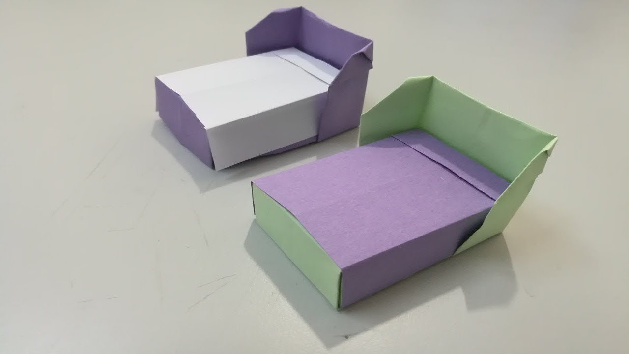 Tutorial : Easy paper Bed making | Diy paper Beds | How to make Bed ...
