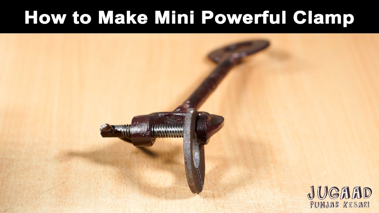 How to Make Mini Powerful Clamp - YouTube