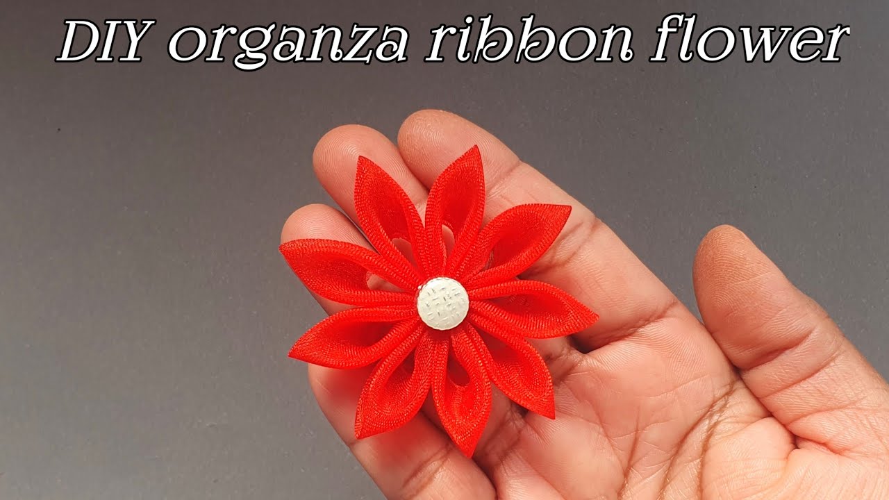 Amazing Fabric Flower Trick / Fabric Flower Crafts Ideas / Easy Flower ...