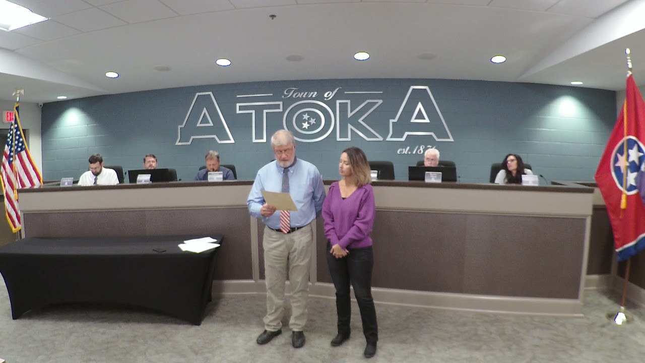 Town of Atoka - Meeting of Board of Mayor and Aldermen - 10/19/2021 ...