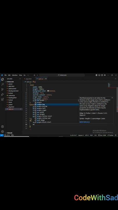 How To Create A Toggle Button In Html Css Javascript Button Css Html Codewithsadik Shorts