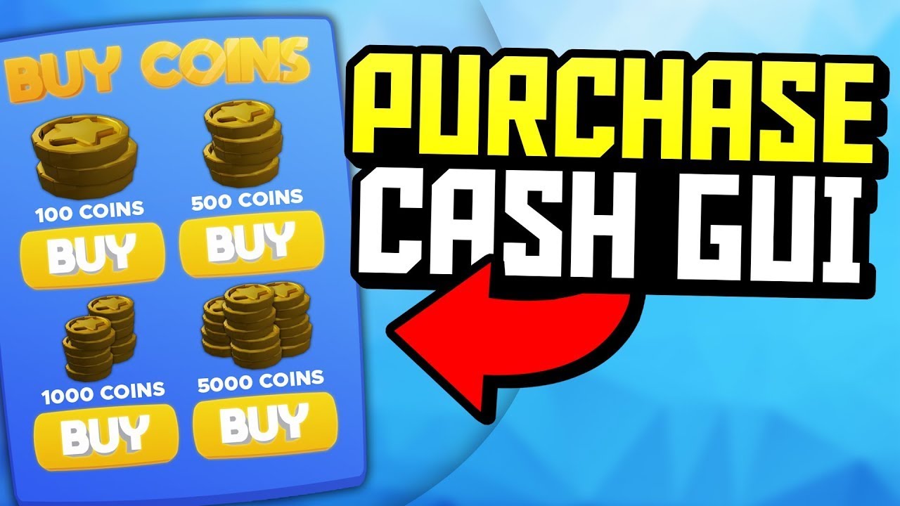 How to Make a CASH PURCHASE GUI in ROBLOX! Create Cash Purchase on ...