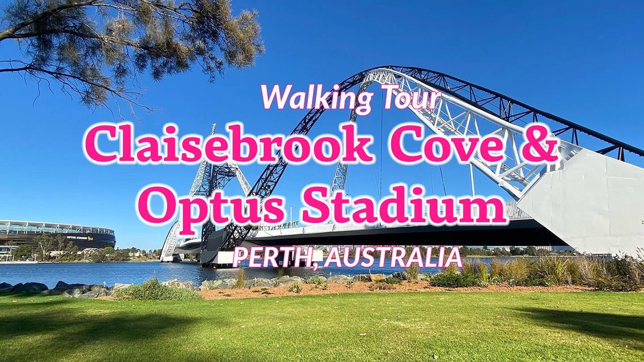 Walking Tour - Claisebrook & Optus Stadium (Perth, Australia) - YouTube