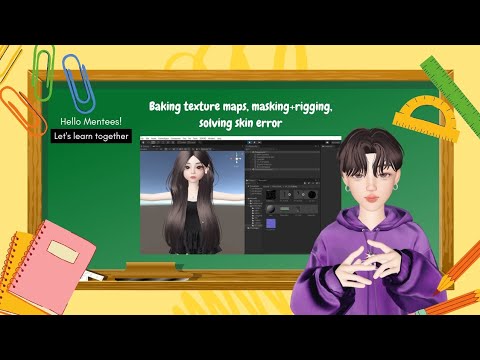 [ZCC CLASS] Baking texture maps, masking+rigging, solving skin error # ...