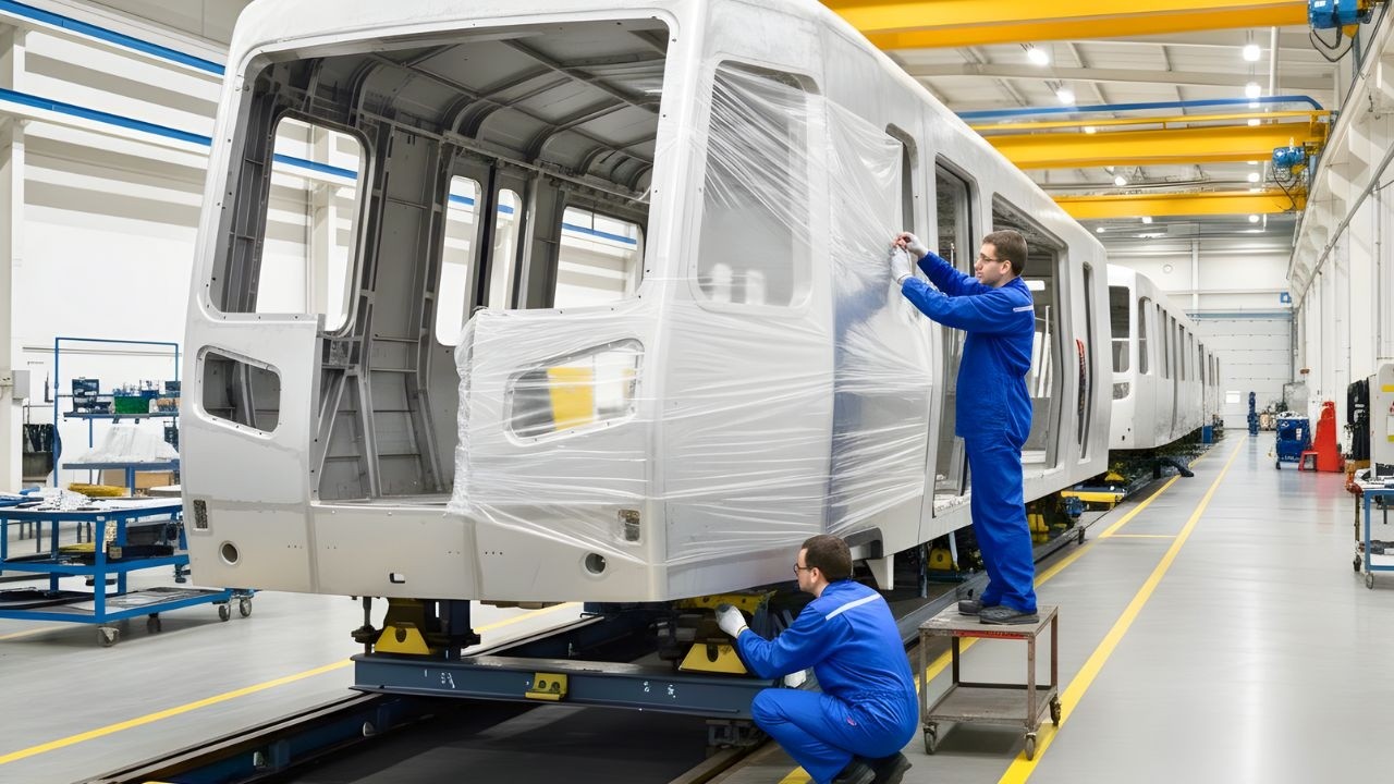 Inside a Modern Metro Train Factory: Aluminum Extrusions to a Complete ...