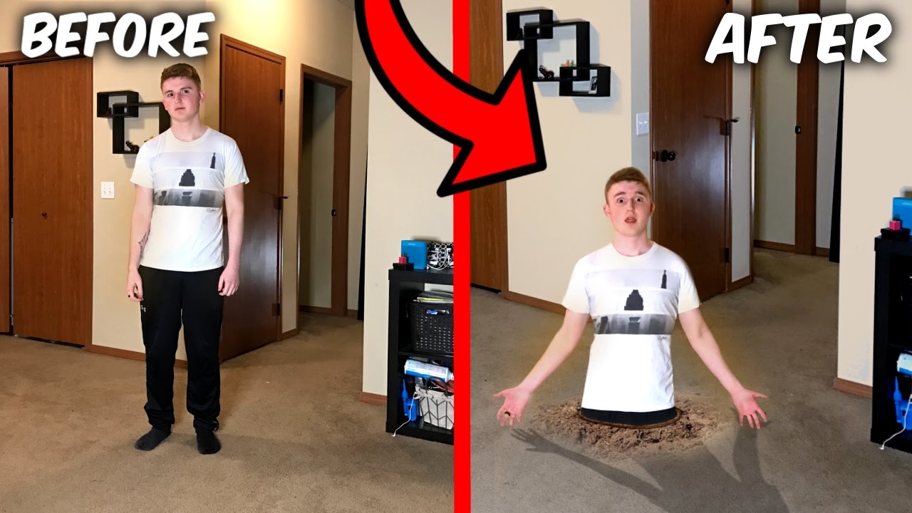 SINK INTO THE GROUND TRICK! (WTF IT ACTUALLY WORKS!) - YouTube
