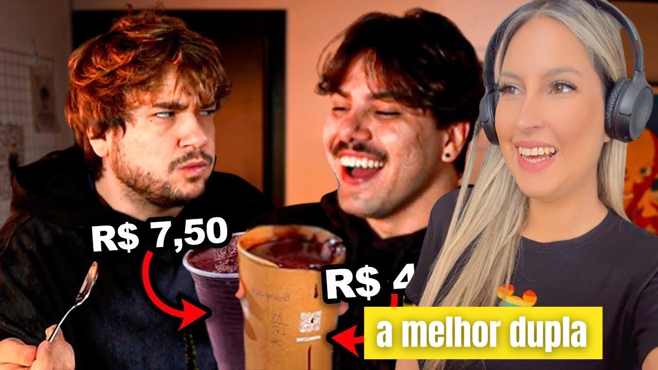 TEDDY E BRUNINZOR: Provando Açaí caro vs Açaí mais barato (React) - YouTube