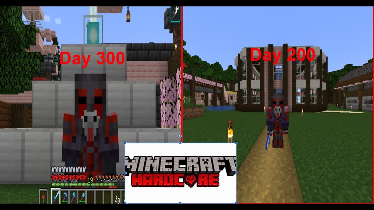 I Survived 300 Days In Minecraft Hardcore (World Tour) - YouTube