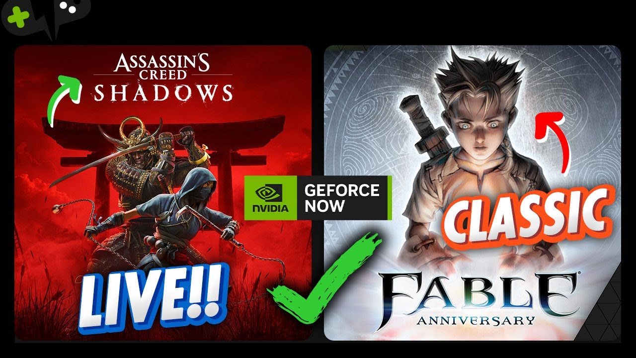 Assassin’s Creed Shadows & FABLE are HERE! | GeForce Now News Update ...