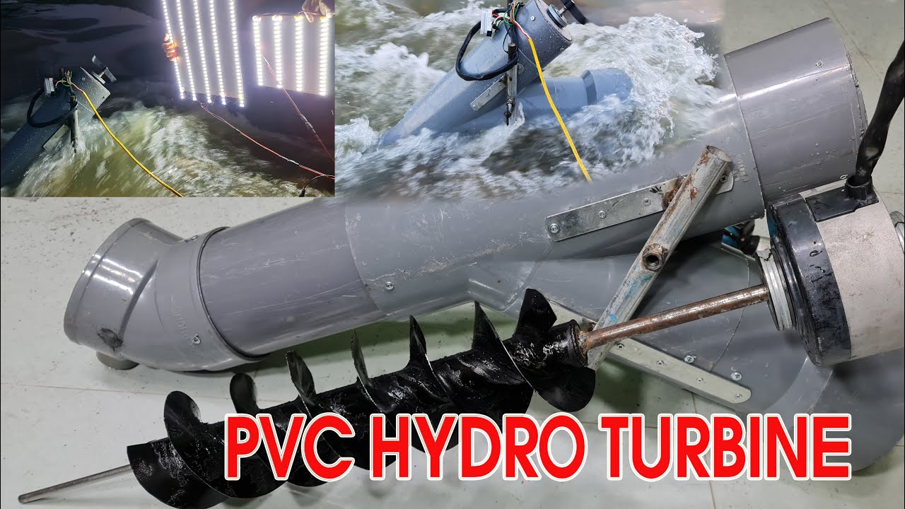 Build a PVC Pipe Hydro Turbine Generator - Free energy - Clean energy ...