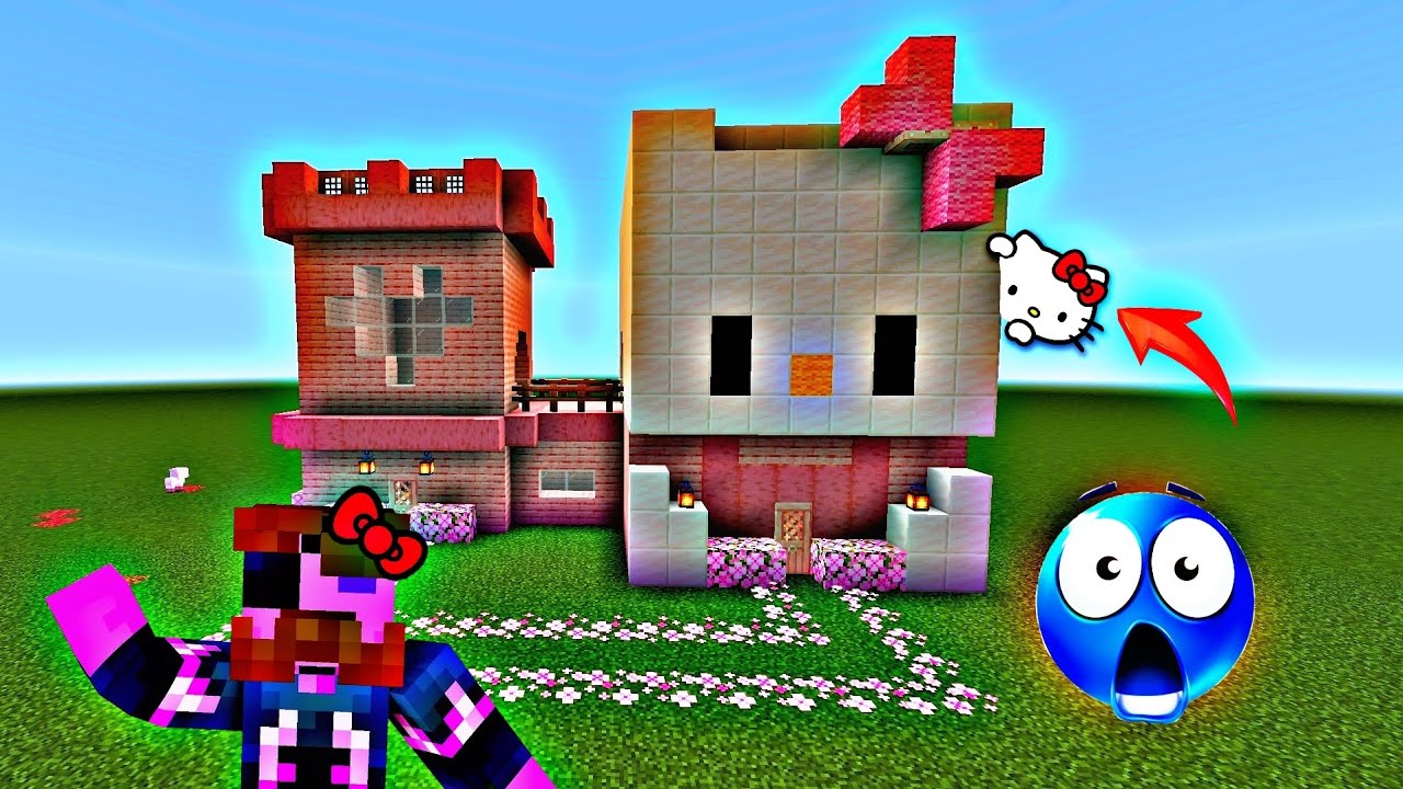 MINECRAFT BUILDING #02- CASA DA HELLO KITTY 🎀 - YouTube