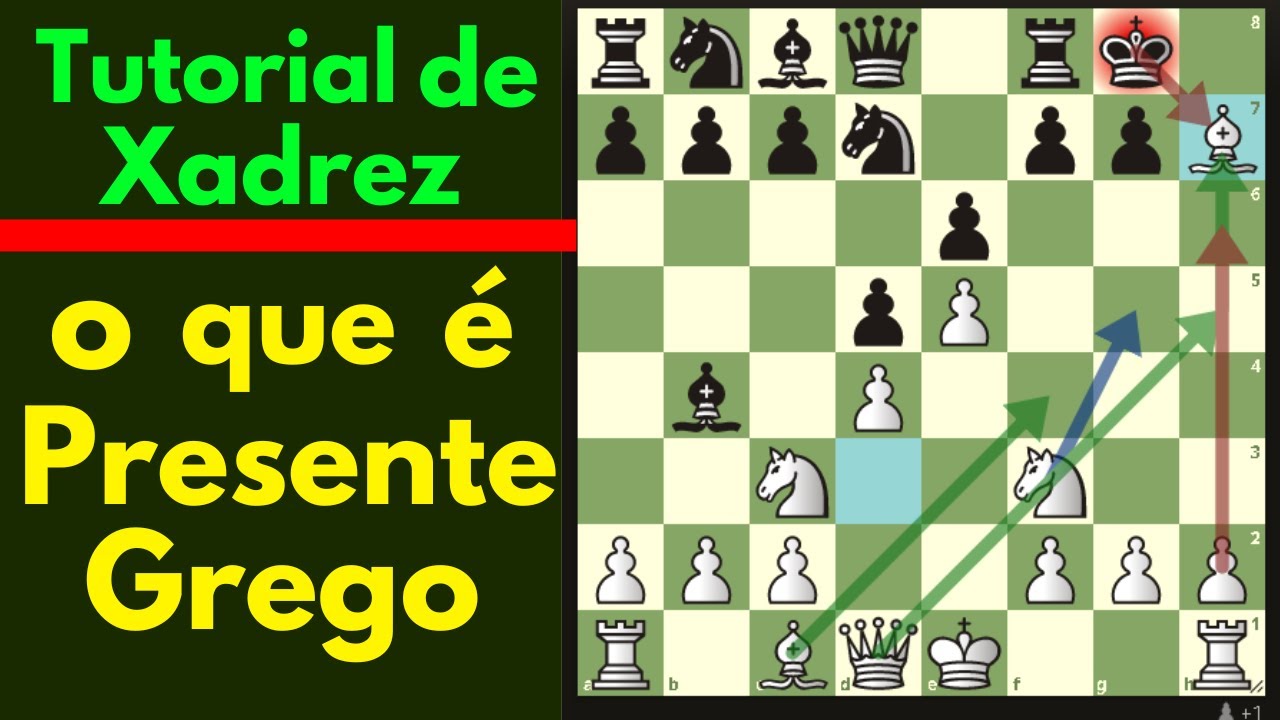 O que é o PRESENTE GREGO no XADREZ - Táticos de Xadrez - passo a passo ...