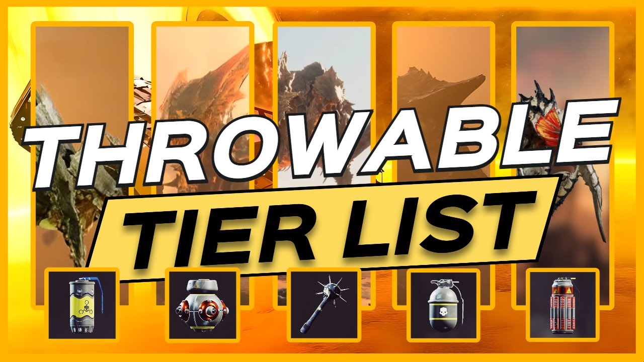 HELLDIVERS 2 | UPDATED | THE BEST & HONEST TERMINIDS/PREDATOR THROWABLE TIER LIST - YouTube