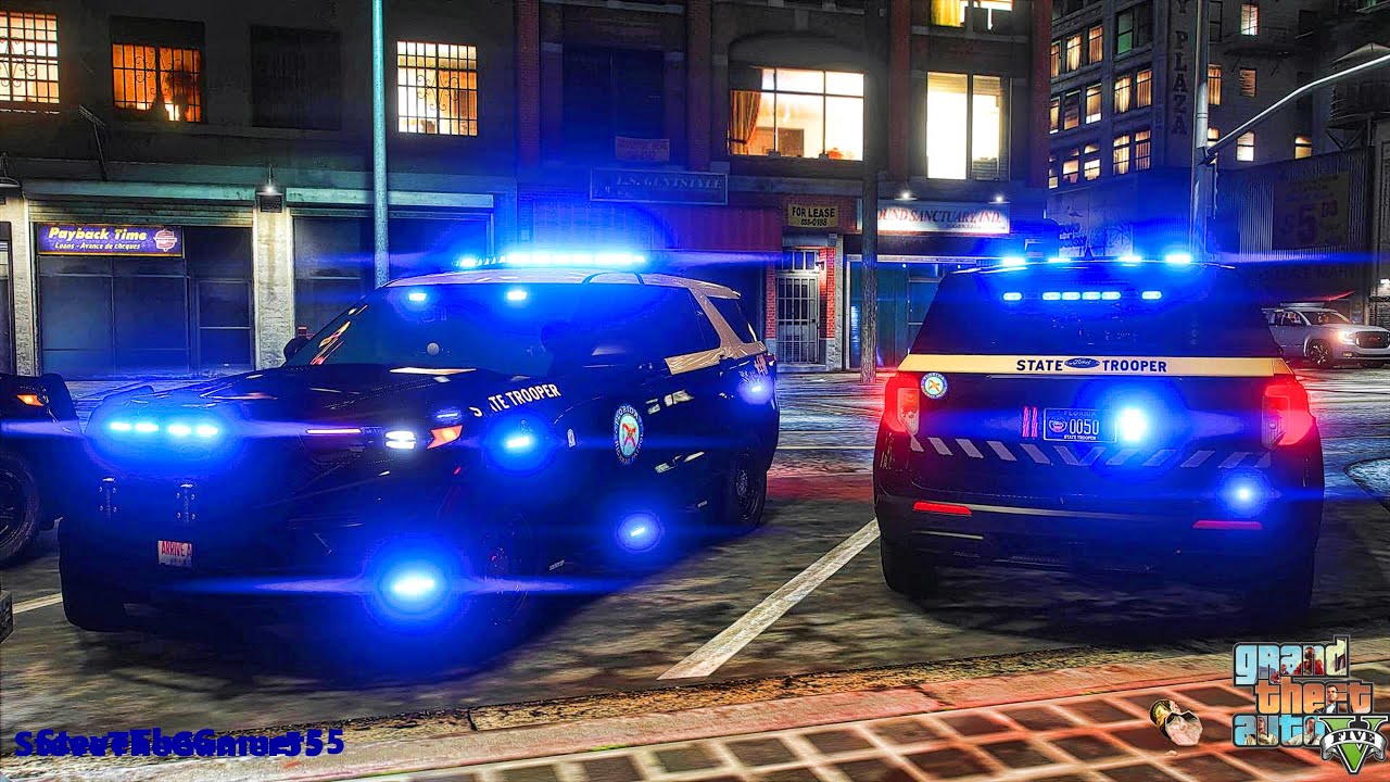 Playing GTA 5 As A POLICE OFFICER Highway Patrol|| FHP|| GTA 5 Mod| 4K ...