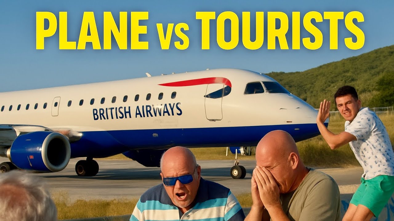 British Airways E190 TOGA Departure at Skiathos | CRAZY JET BLAST | 4K ...